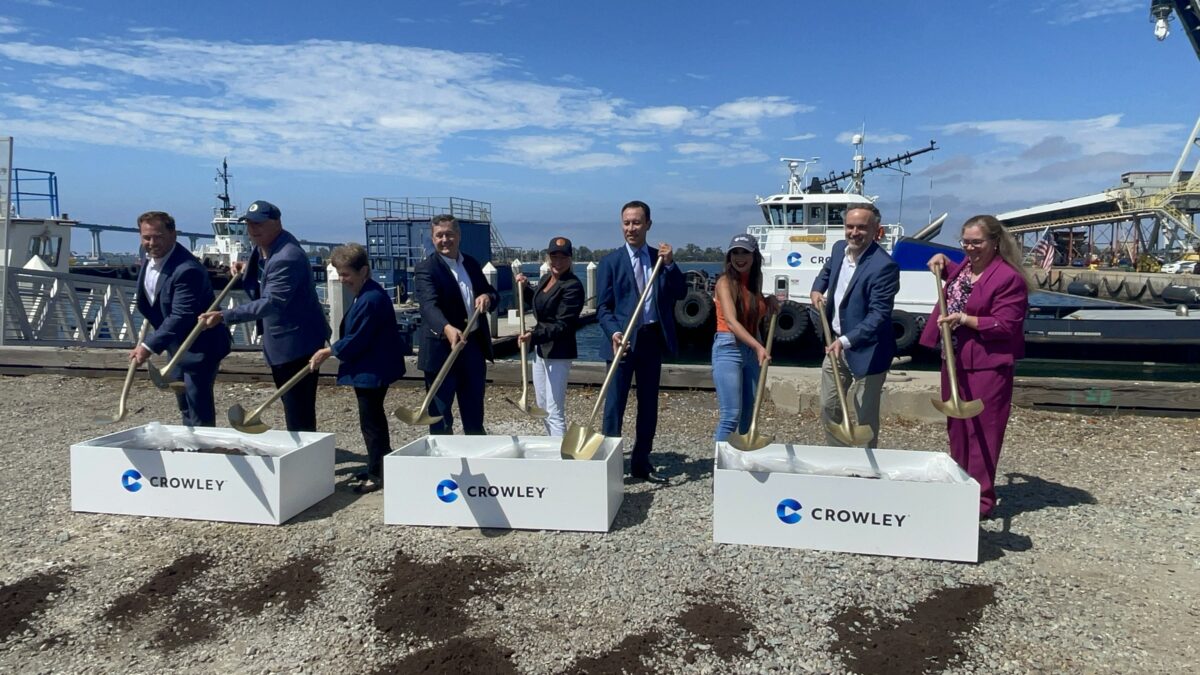 Crowley and the Port of San Diego break ground on shoreside charging ...