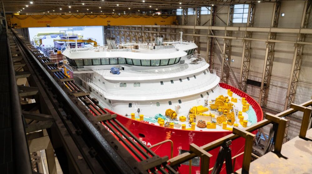 Nexans Electra cable layer launched at Ulstein Verft | Advanced ...